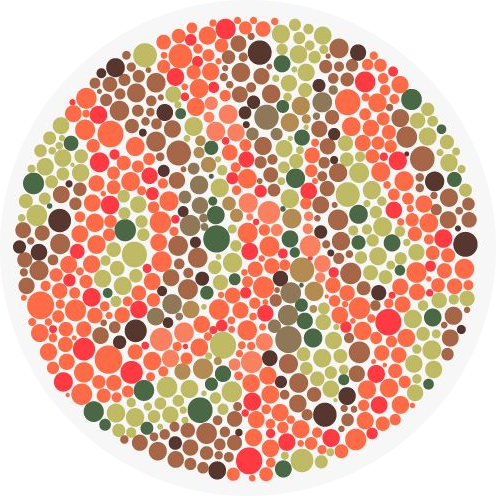 Ishihara Chart Showing Redgreen Colour Blindness Openi Red Green Color