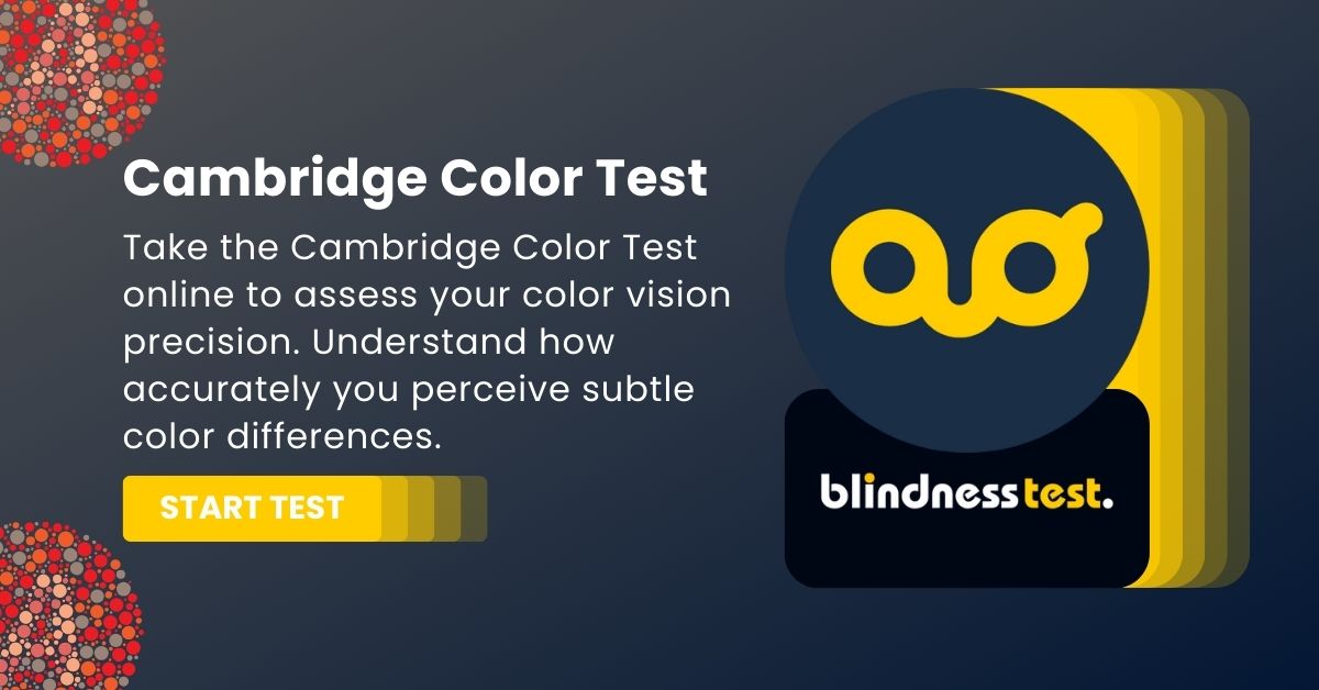 Cambridge Color Test - Evaluate Color Vision Accuracy